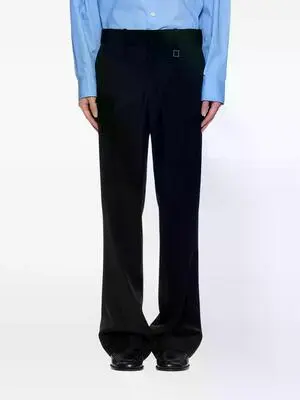 WOOYOUNGMI Logo-detail Belt-loop Trousers