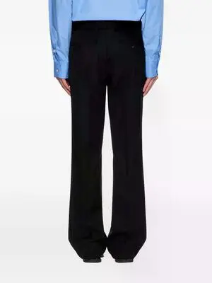 WOOYOUNGMI Logo-detail Belt-loop Trousers