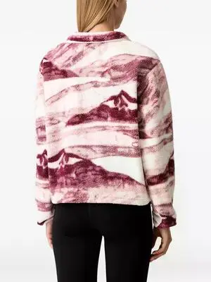 Columbia Helvetia Ii Landscape-print Fleece Sweater - White