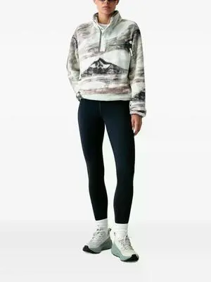 Columbia Mountain-print Fleece Pullover - Green