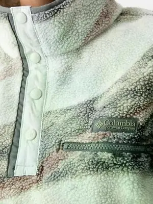 Columbia Mountain-print Fleece Pullover - Green