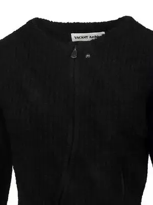 POST ARCHIVE FACTION Ribbed-knit Zip-up Sweater