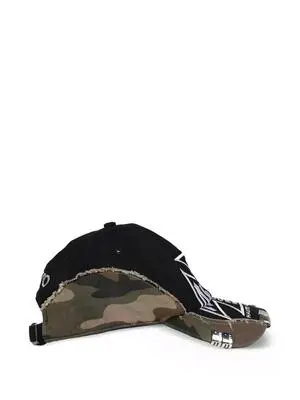 N.HOOLYWOOD Camo-print Distressed Cap