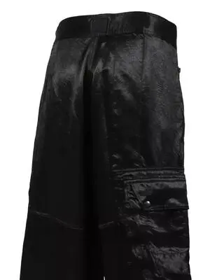 DAIRIKU High-waist Satin Cargo Pants