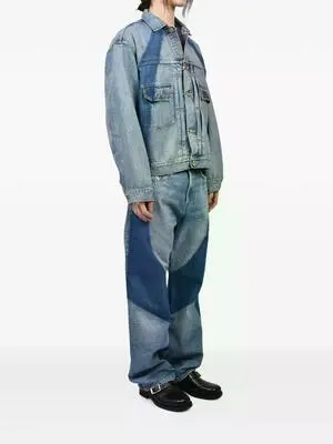 DEAR BORO Distressed Panelled Jeans
