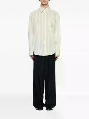 WOOYOUNGMI Striped Logo-detail Shirt