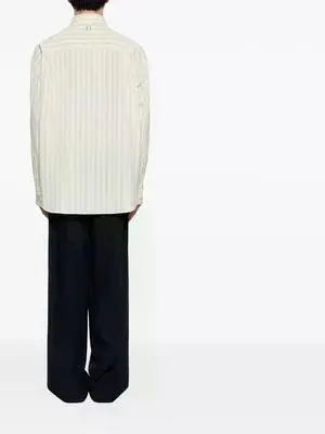 WOOYOUNGMI Striped Logo-detail Shirt