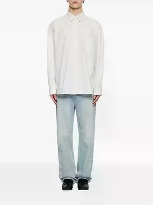 WOOYOUNGMI Striped Pocket Shirt - Neutrals