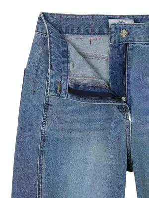 STUDIO TOMBOY Fringe-trim Tapered Jeans