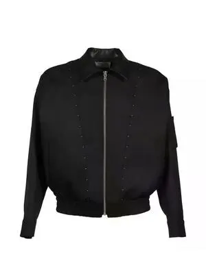 CEDARWOOD Studded Wool Jacket - Black