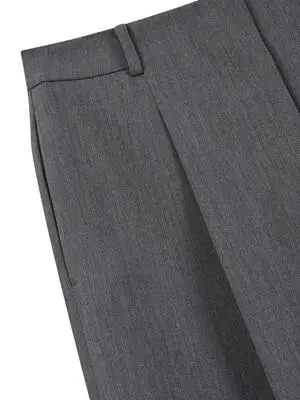 STUDIO TOMBOY Pleated Wide-leg Tailored Trousers