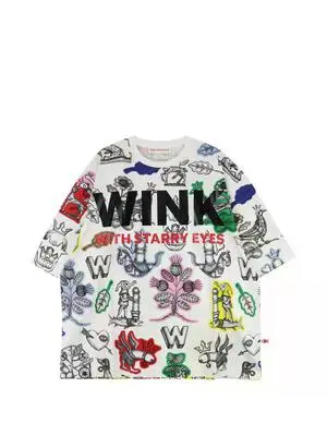 WALTER VAN BEIRENDONCK Round-neck Short-sleeve T-shirt - White