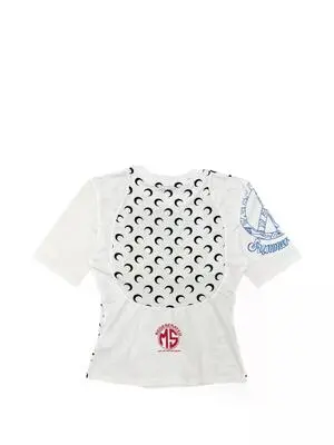 MARINE SERRE Moon-print Crew Neck T-shirt