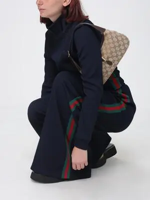Gucci Web Stripe High Neck Slim Fit Technical Jersey Track Jacket