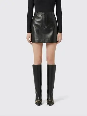 Gucci Calfskin Leather Mini Skirt