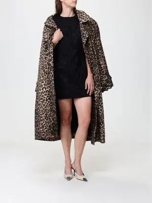 Saint Laurent Floral Print Cotton Blend Mini Sheath Dress