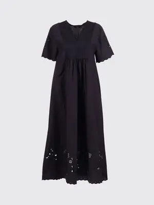 Max Mara Cotton Midi Dress - Black