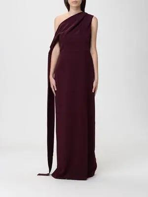 Solace London Irina Empire Dress - Red