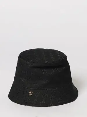 Gucci Reversible Gg Jacquard Canvas Hat - Black