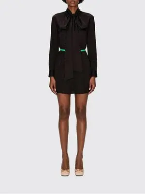 Gucci Silk Wrap Dress - Brown
