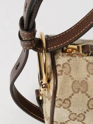 Gucci Gg Monogram Jacquard Cotton Mini Shoulder Bag
