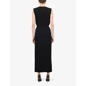 BLAZÉ MILANO Luna Button-up Woven Maxi Dress