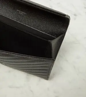 Saint Laurent Cassandre Matelassé Leather Clutch