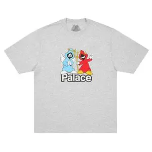 PALACE Right And Wrong T-shirt Marl - Grey
