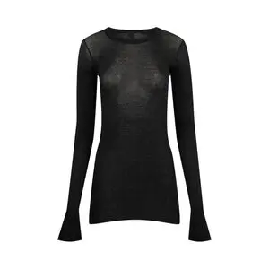 Rick Owens Rib Long-sleeve T - Black