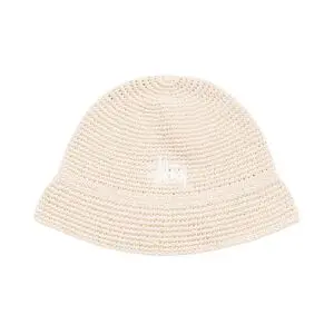 StÜssy Basic Knit Bucket Hat 'oat - Cream
