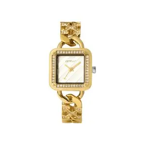 Off-White Street Bling Crystal Watch - Gold