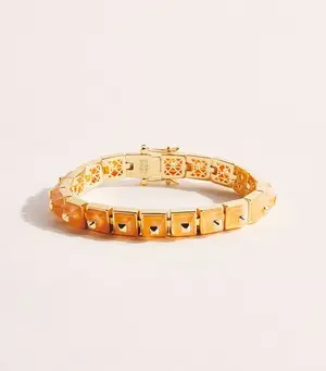 Eddie Borgo Plated Sugarloaf Pyramid Bracelet - Gold