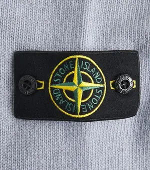 Stone Island Wool-blend Button-up Sweater - Grey