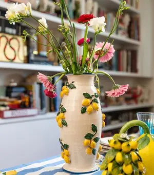 LES-OTTOMANS Ceramic Lemon Vase