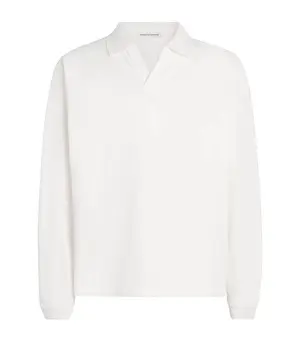 Studio Nicholson Cotton Long-sleeve Polo Shirt