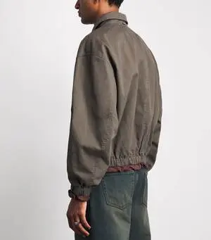 SYSTEM Cotton Check-lining Bomber Jacket