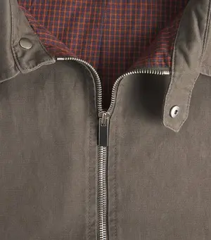 SYSTEM Cotton Check-lining Bomber Jacket