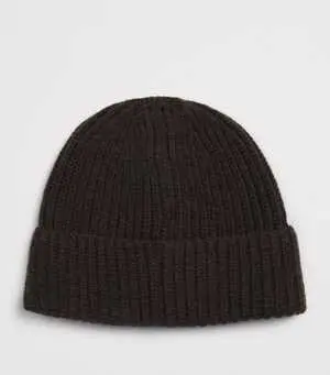 Stone Island Virgin Wool Logo Beanie