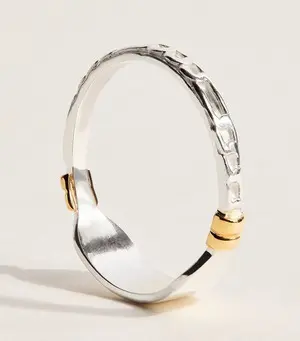FYR Sterling And Yellow Gold Slim Plate Ring