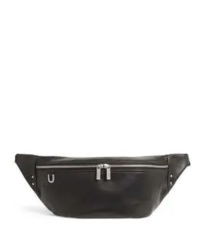 Rick Owens Large Leather Geo Belt Bag - Black