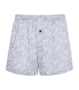 Zimmerli Cotton Sateen Printed Boxer Shorts