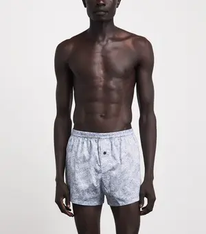 Zimmerli Cotton Sateen Printed Boxer Shorts