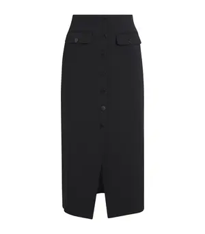 Claudie Pierlot Button-front Midi Skirt