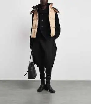 Moncler Down Quilted Macareux Gilet - Beige