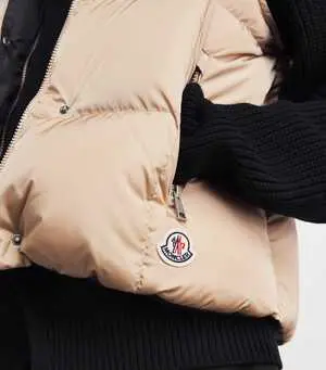 Moncler Down Quilted Macareux Gilet - Beige