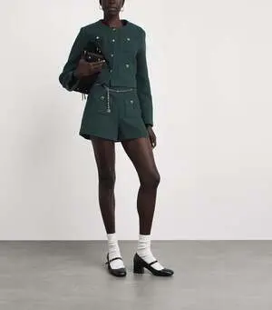 Maje Tweed Cropped Jacket