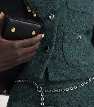 Maje Tweed Cropped Jacket