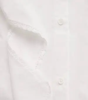 Maje Cotton Pussy Bow Shirt