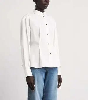 Maje Cotton Fitted Lace-up Shirt