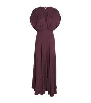 Maje Jacquard Maxi Dress